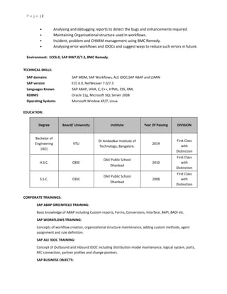 soumya 2 yrs resume | PDF