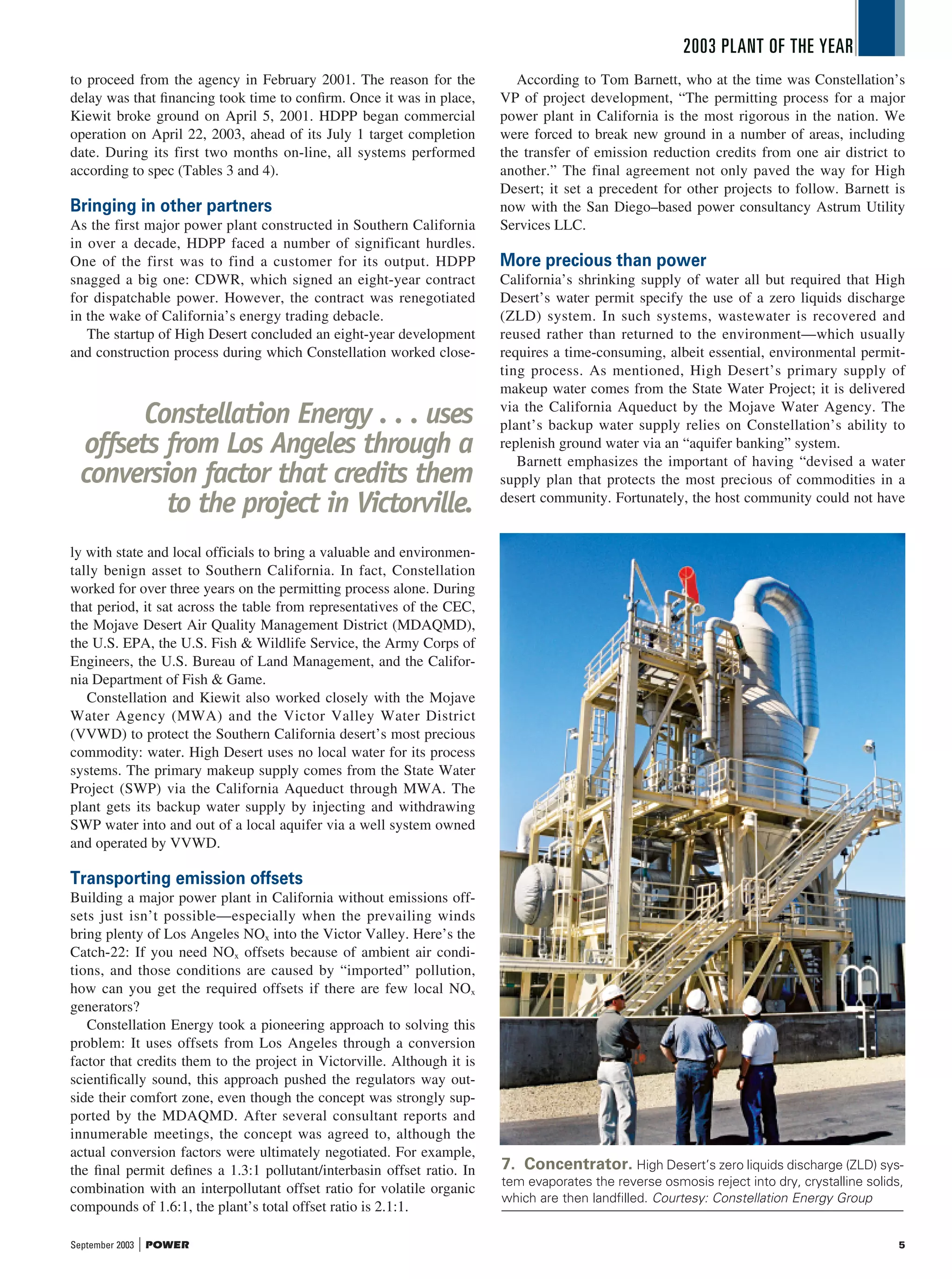 20040413 Platts Power Magazine High%20Desert%20Power%20Plant | PDF