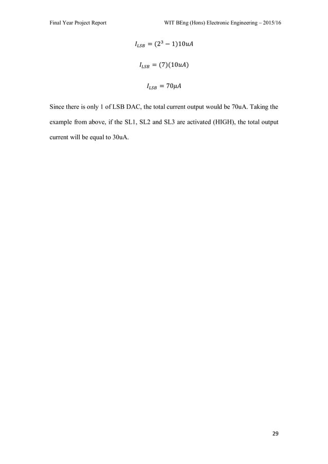 Final Year Report (6bits DACs) | PDF | Digital Audio | Computer Software and Applications
