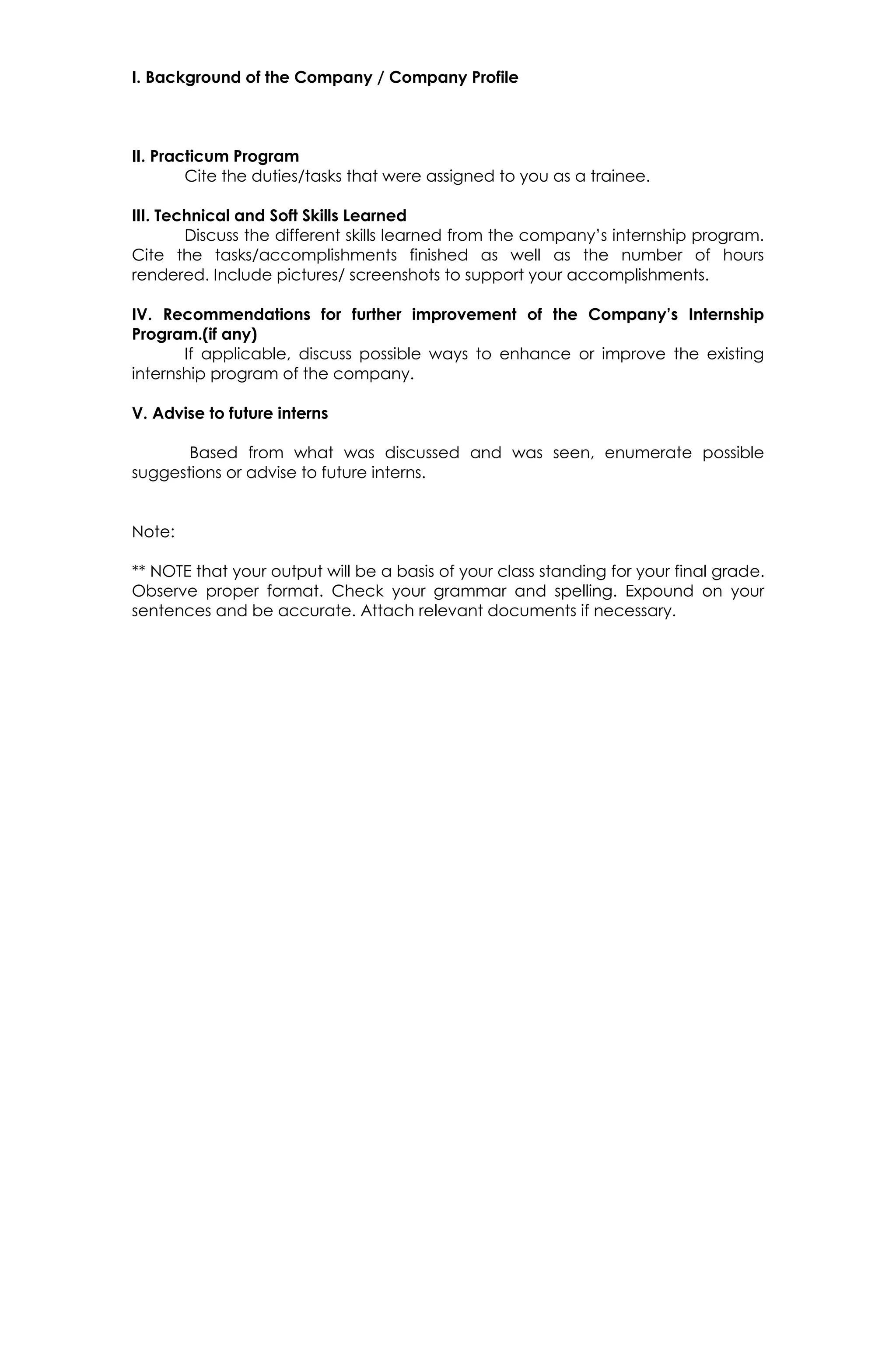 OJT-REPORT-FORMAT-updated | PDF