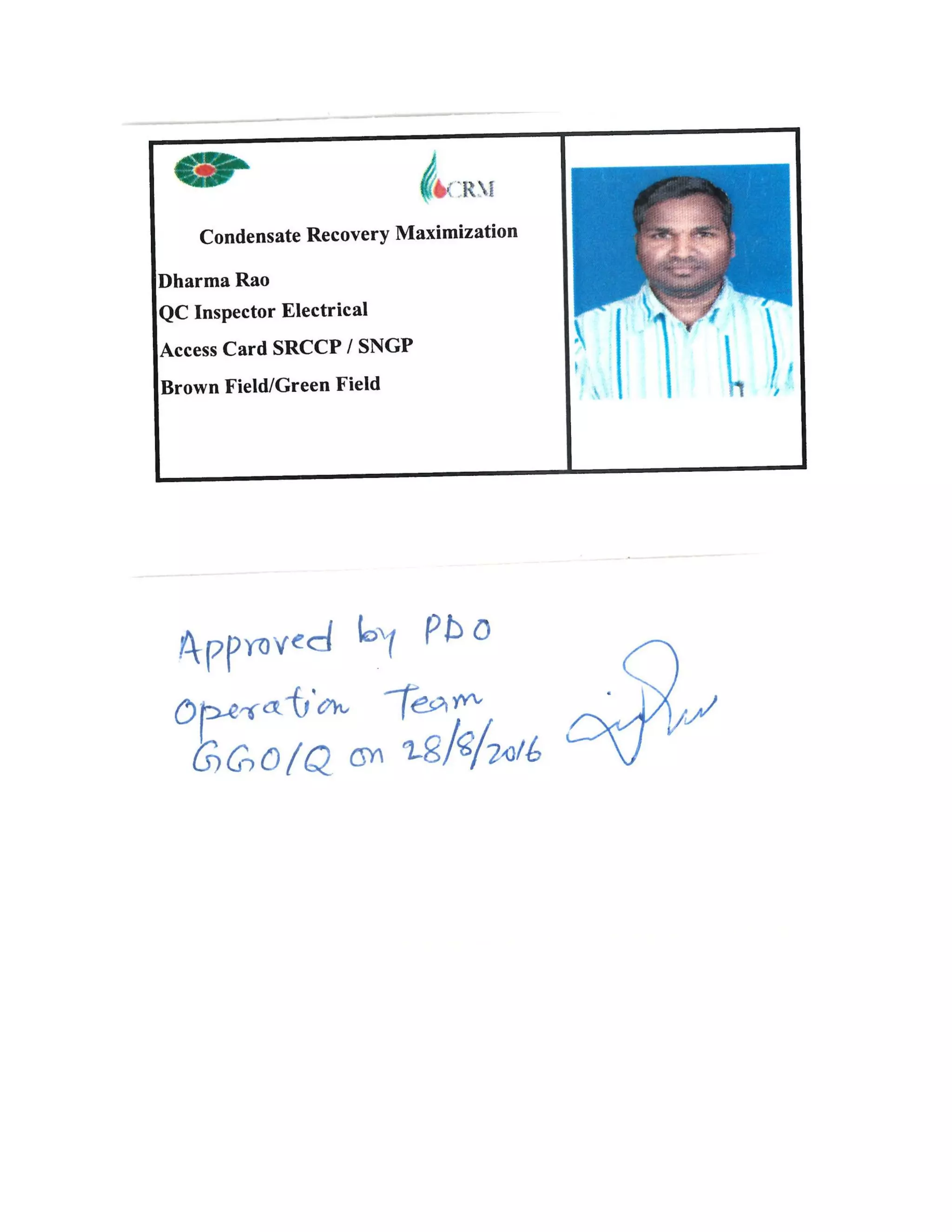 PDO-CRM-SRCPP & SNGP Access Card | PDF