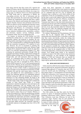 Improvement of Operational Performance through Value Stream Mapping and ...