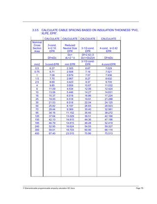 cable ampacity calculations- IEC | PDF
