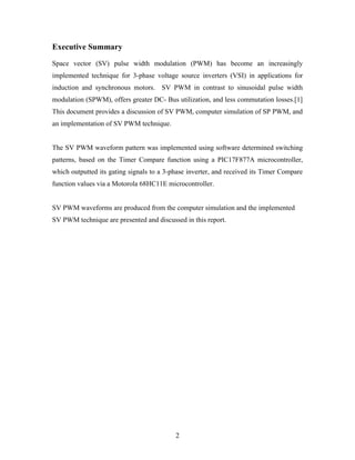 Design Space Vector Modulated PWM Three-Phase Inverter | PDF