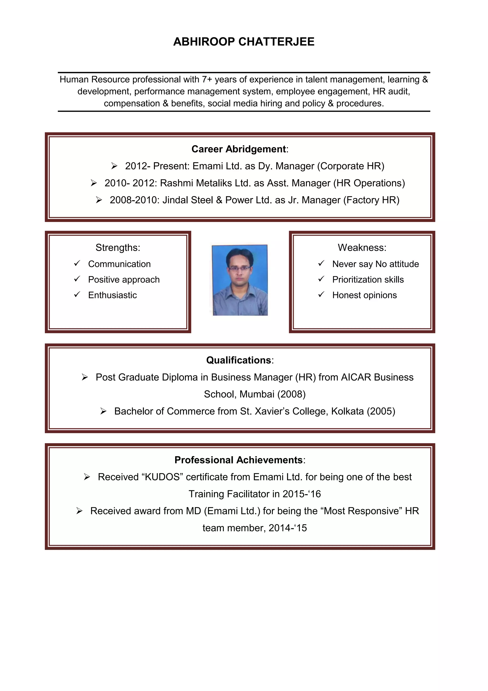 Abhiroop Chatterjee_Resume | PDF