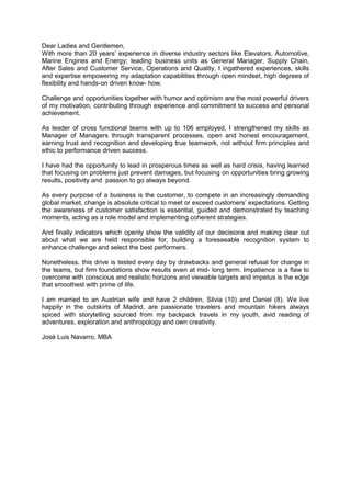 Presentation letter | PDF