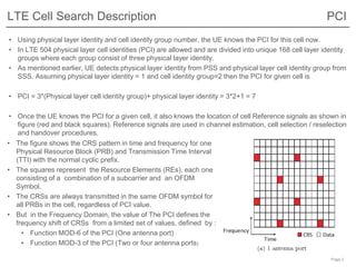 LTE Reviews - PCI Analysis | PPT