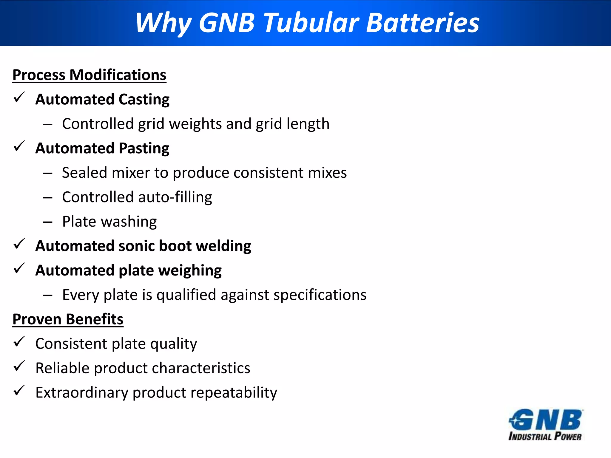 GNB Motive Power....A Battery For Every Application | PPTX