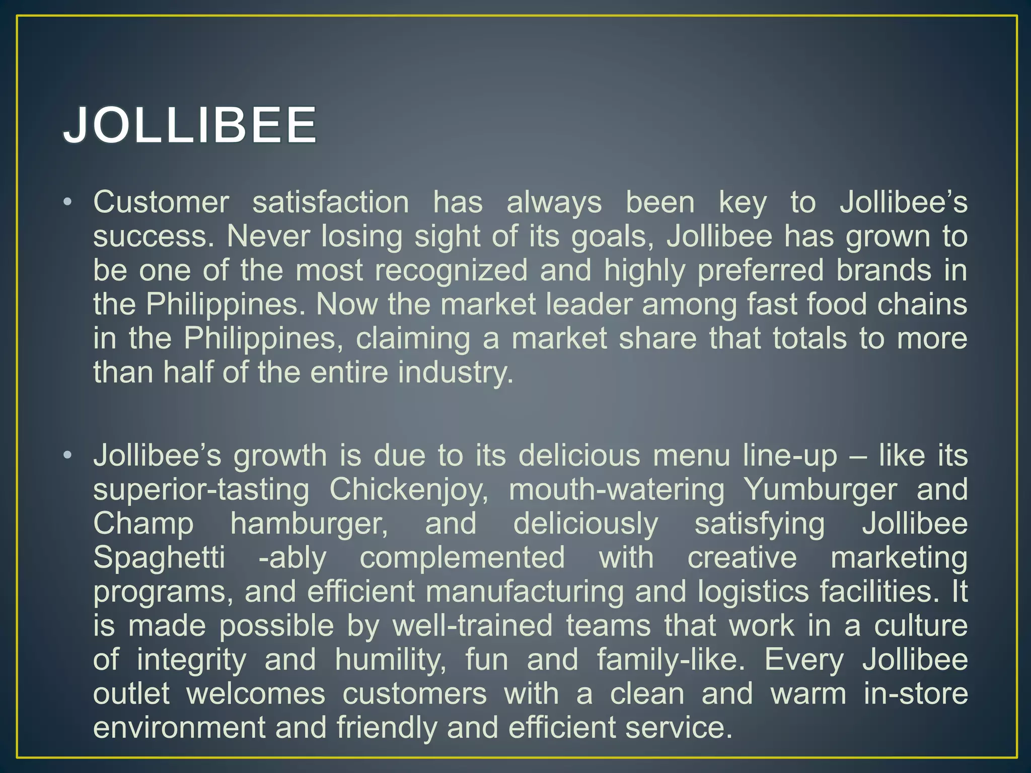 TQM Presentation (JOLLIBEE) | PPTX