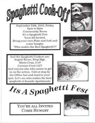 ASpaghettiCook-offFlyer | PDF
