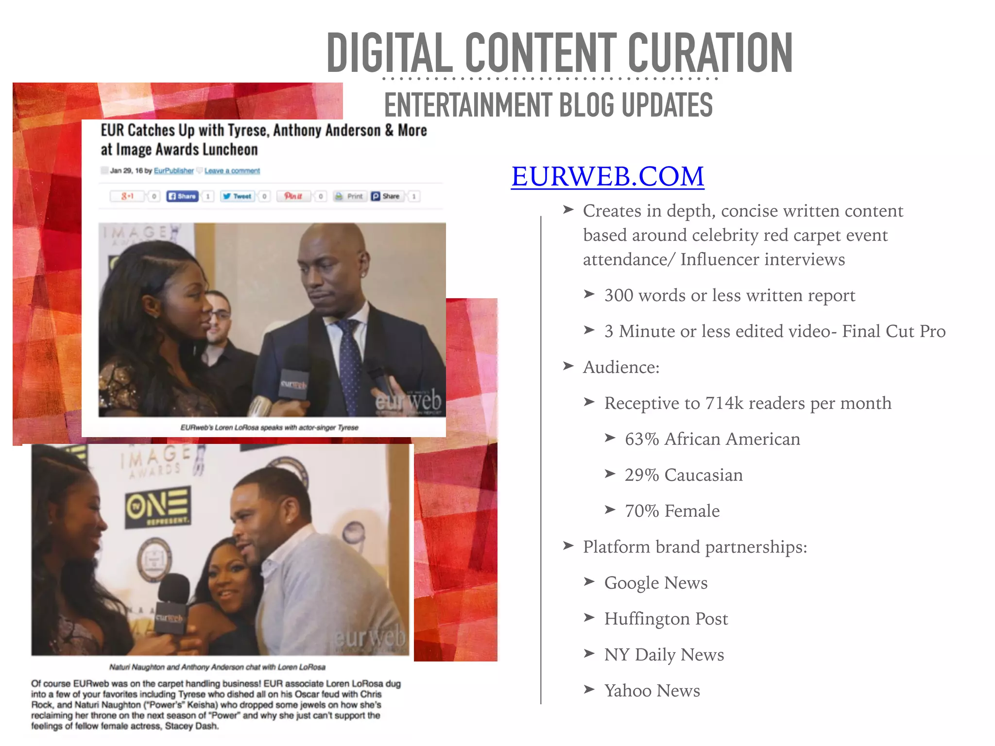 Marketing:PR Portfolio | PPT