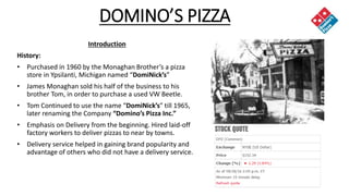 Domino’s Pizza - PPT | PPTX