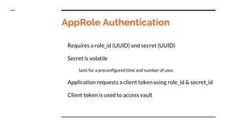 Vault - Secret and Key Management | PPTX
