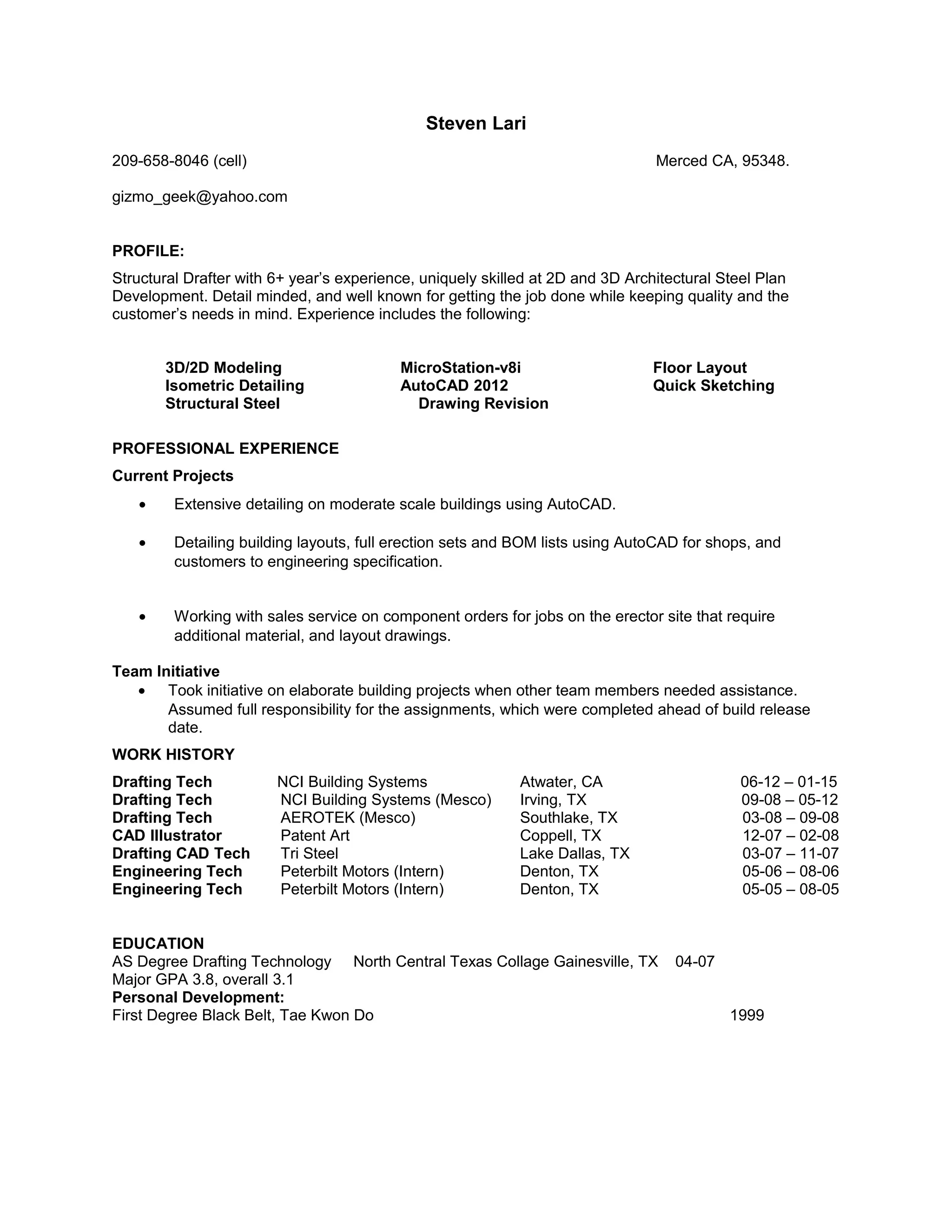 Structural Drafter resume | PDF