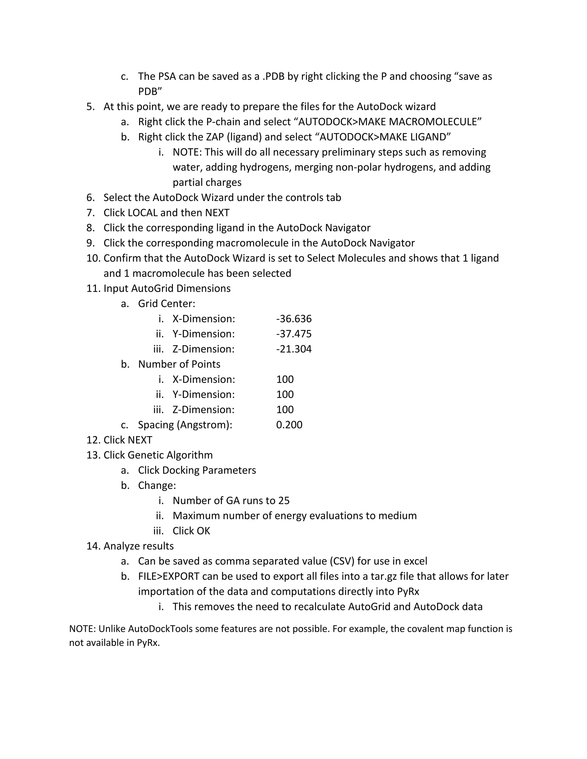 A Beginner's Manual for PyRx | PDF