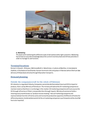 Shell Pakistan Ltd. | DOCX | Logistics | Business