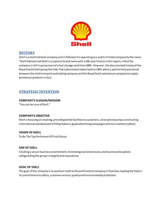 Shell Pakistan Ltd. | PDF