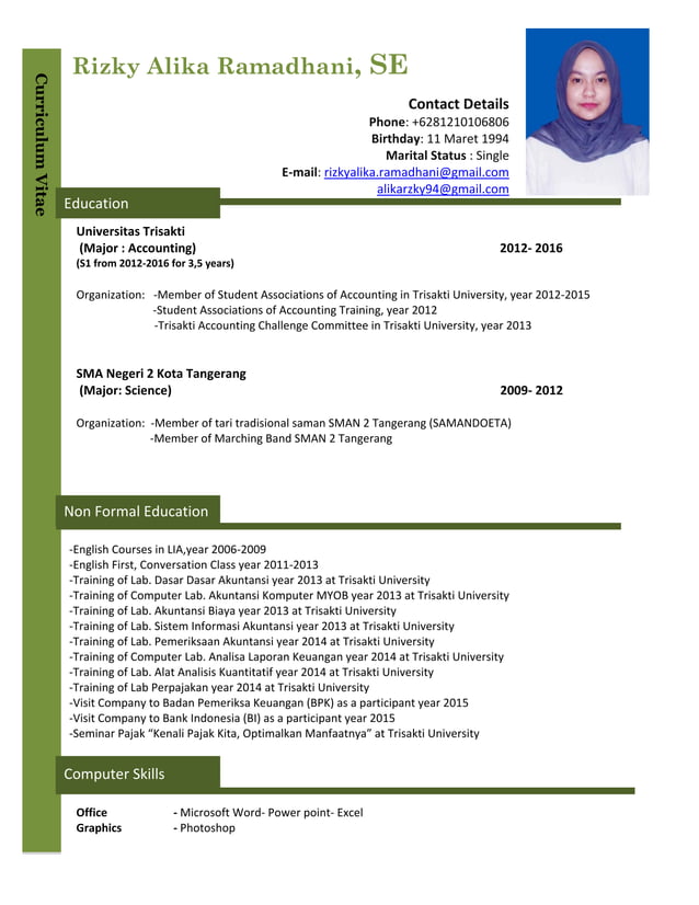 RIZKY ALIKA R CV | PDF