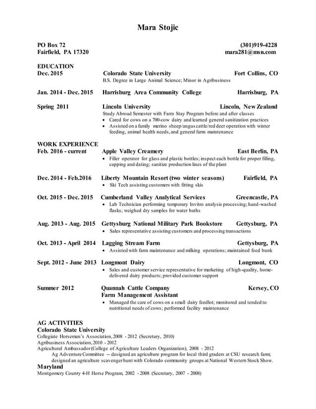 Mara _Resume Dec 2016_Version 1 | DOCX
