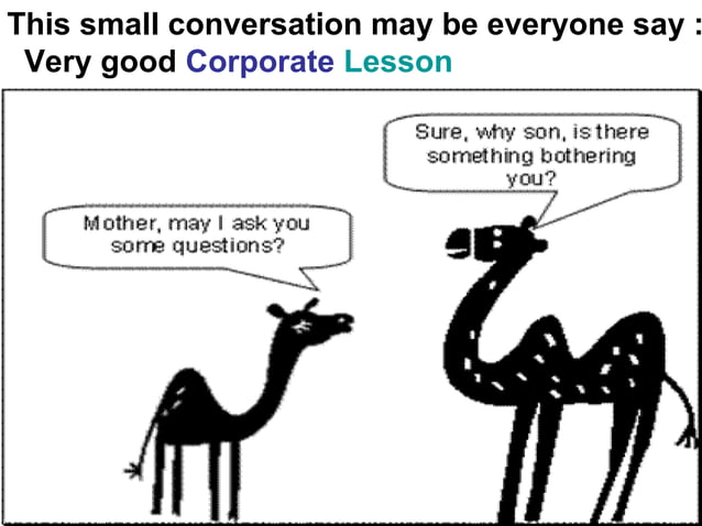 A VERY GOOD CORPORATE LESSON | PPS