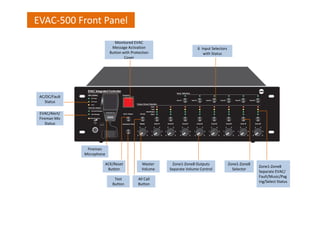 EVAC-500 Voice Evacuation System Brochure | PDF