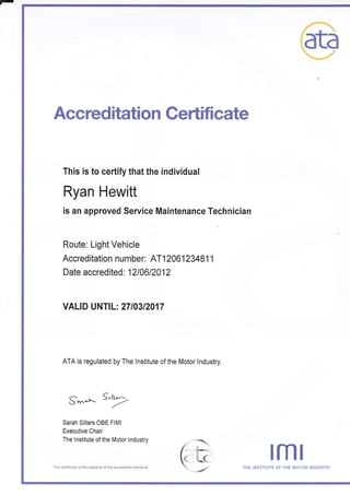 ATA | PDF | Certified Pre-Owned Cars | Auto Type