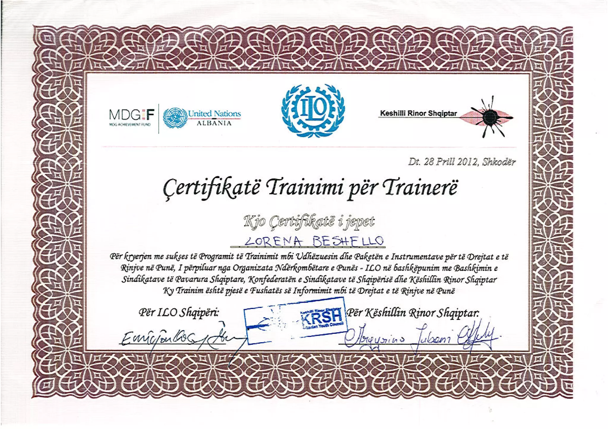 ILO Certification | PDF