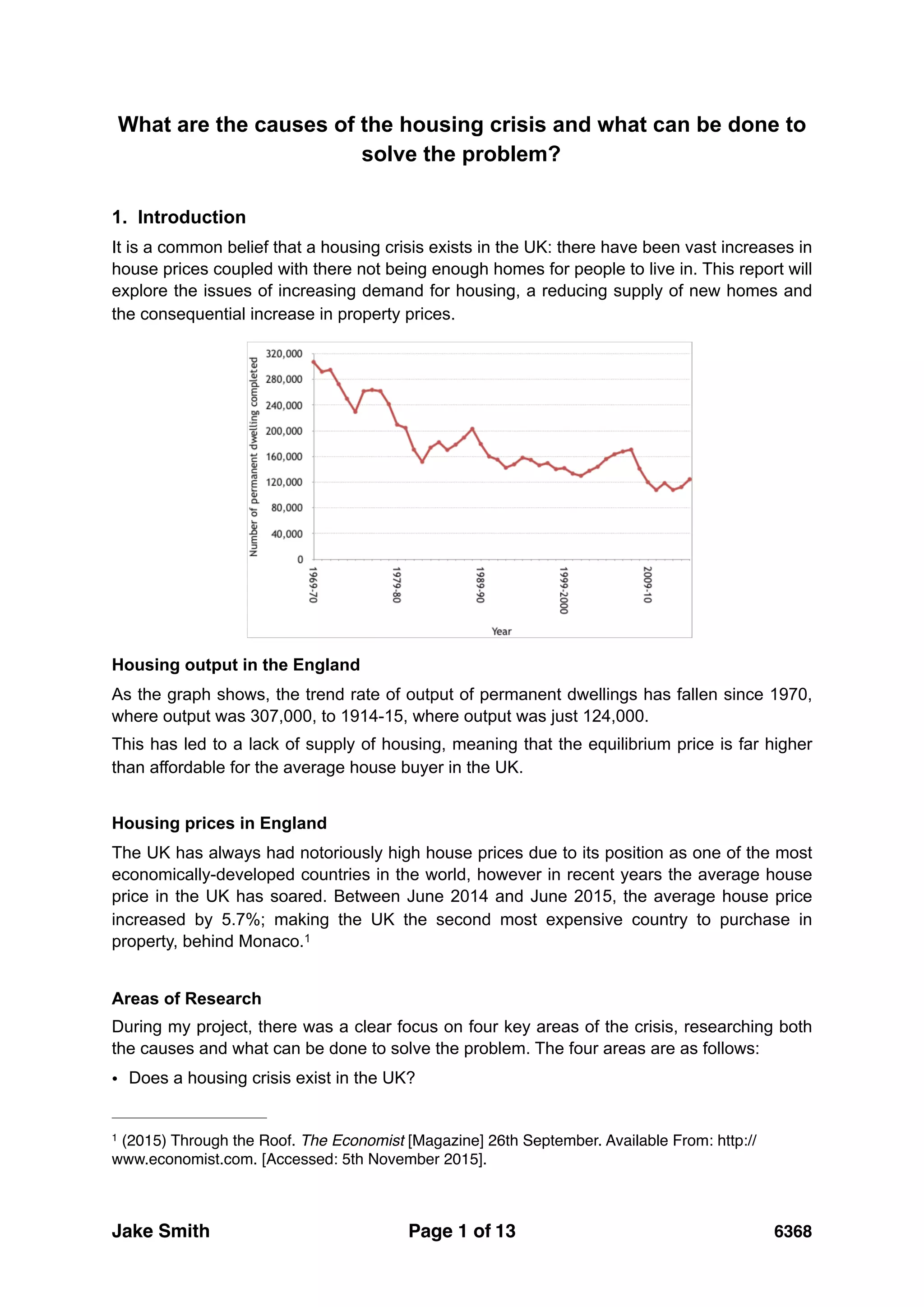 What are the causes of the housing crisis and what can be done to solve ...