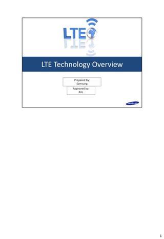 Day 1 LTE Technology Overview | PDF