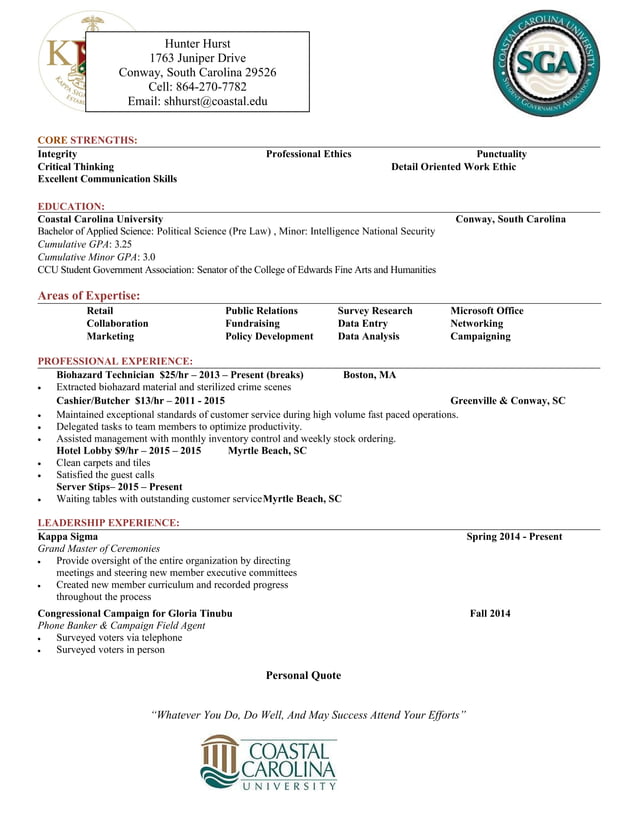 Hunter Resume Complete | PDF