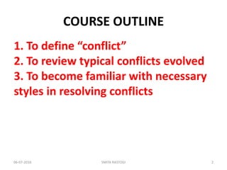 CONFLICT MANAGEMENT | PDF
