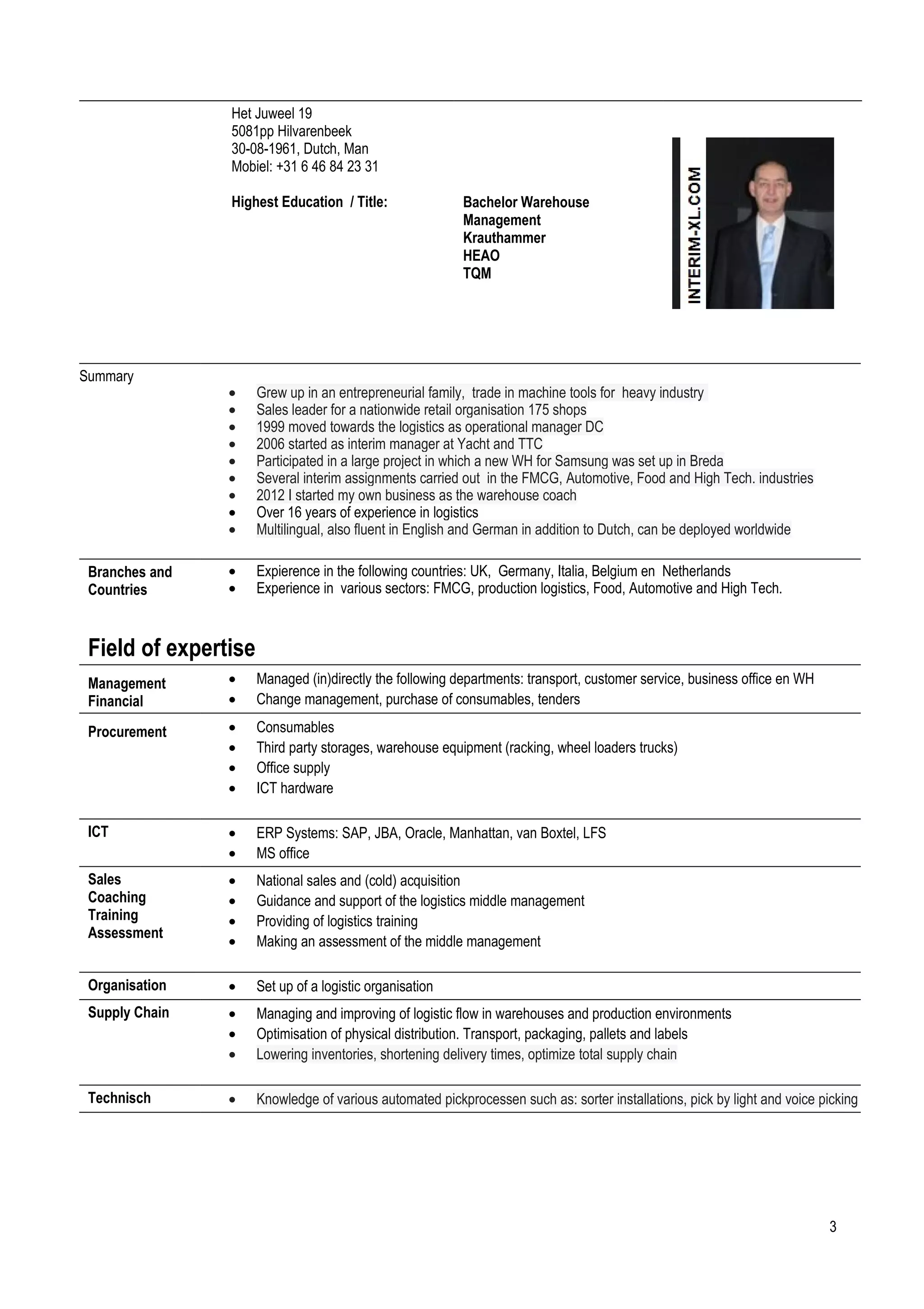 CV_Paul_Weenink_2015_Engels | DOC