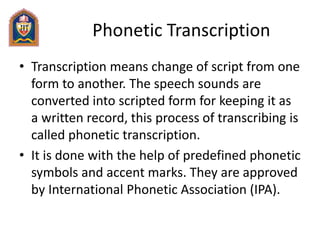 Dimensions of Speech and Mechanism of Speech.KY