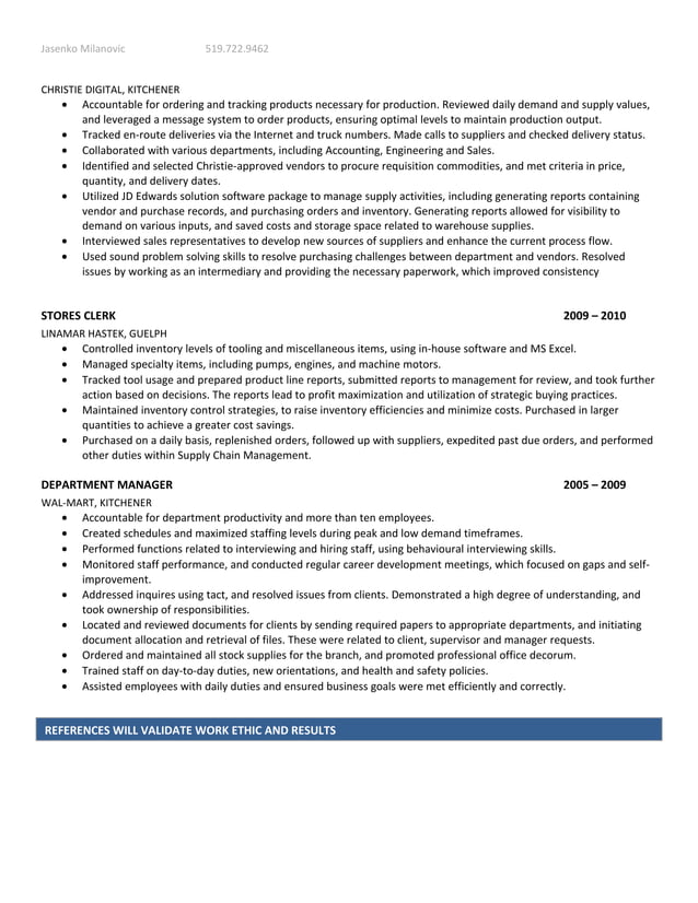 Milanovic, Jasenko Resume edited (1) | PDF