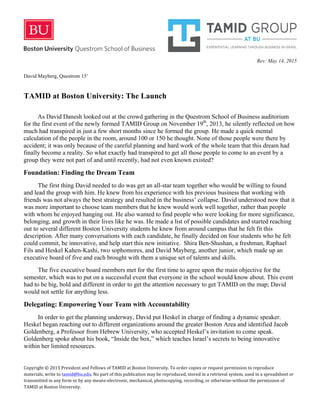 TAMID-Questrom Final Case Study | PDF