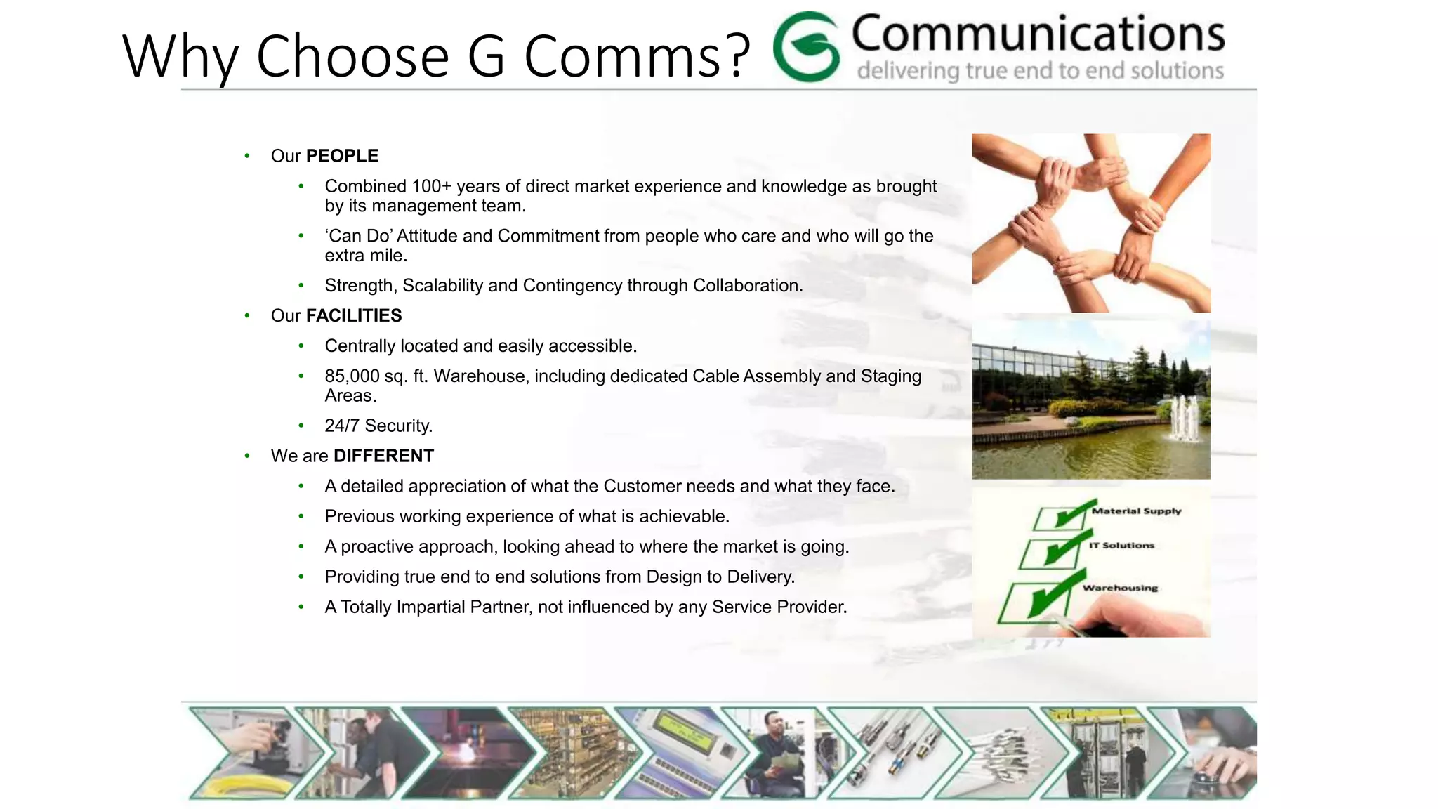 G Comms Materials Management Presentation | PPTX