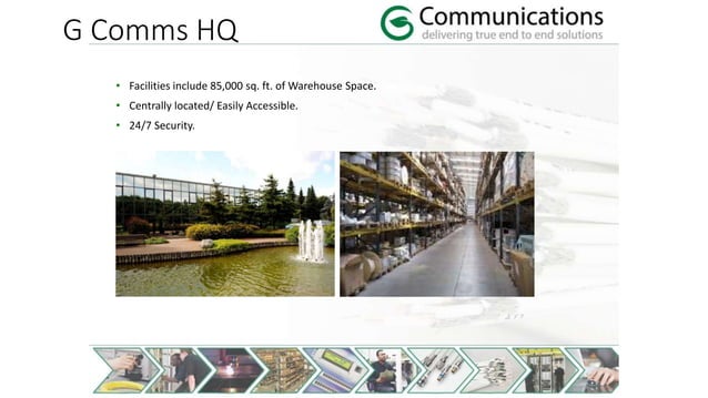G Comms Materials Management Presentation | PPTX | Logistics | Business