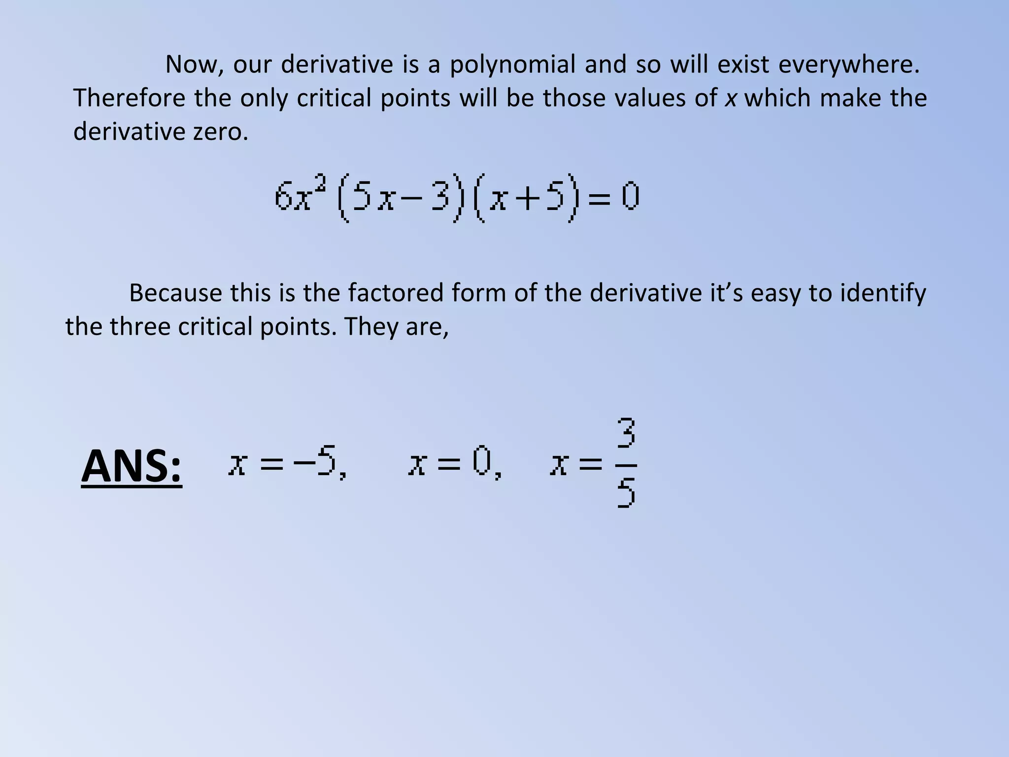 Application of derivatives | PPT
