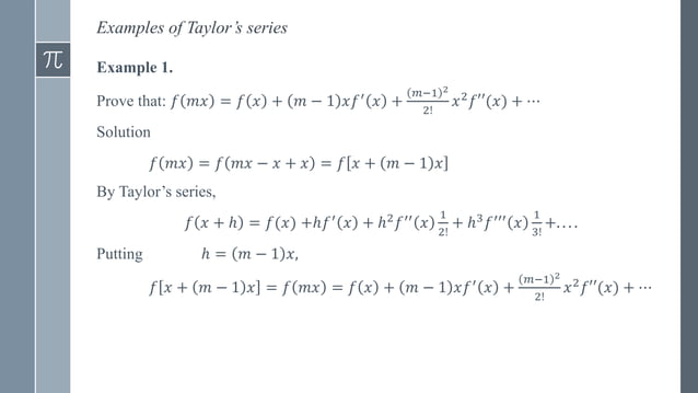 Power Series,Taylor's and Maclaurin's Series | PPTX | Technology ...