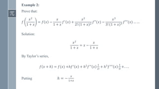 Power Series,Taylor's and Maclaurin's Series | PPTX