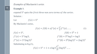 Power Series,Taylor's and Maclaurin's Series | PPTX