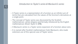 Power Series,Taylor's and Maclaurin's Series | PPTX