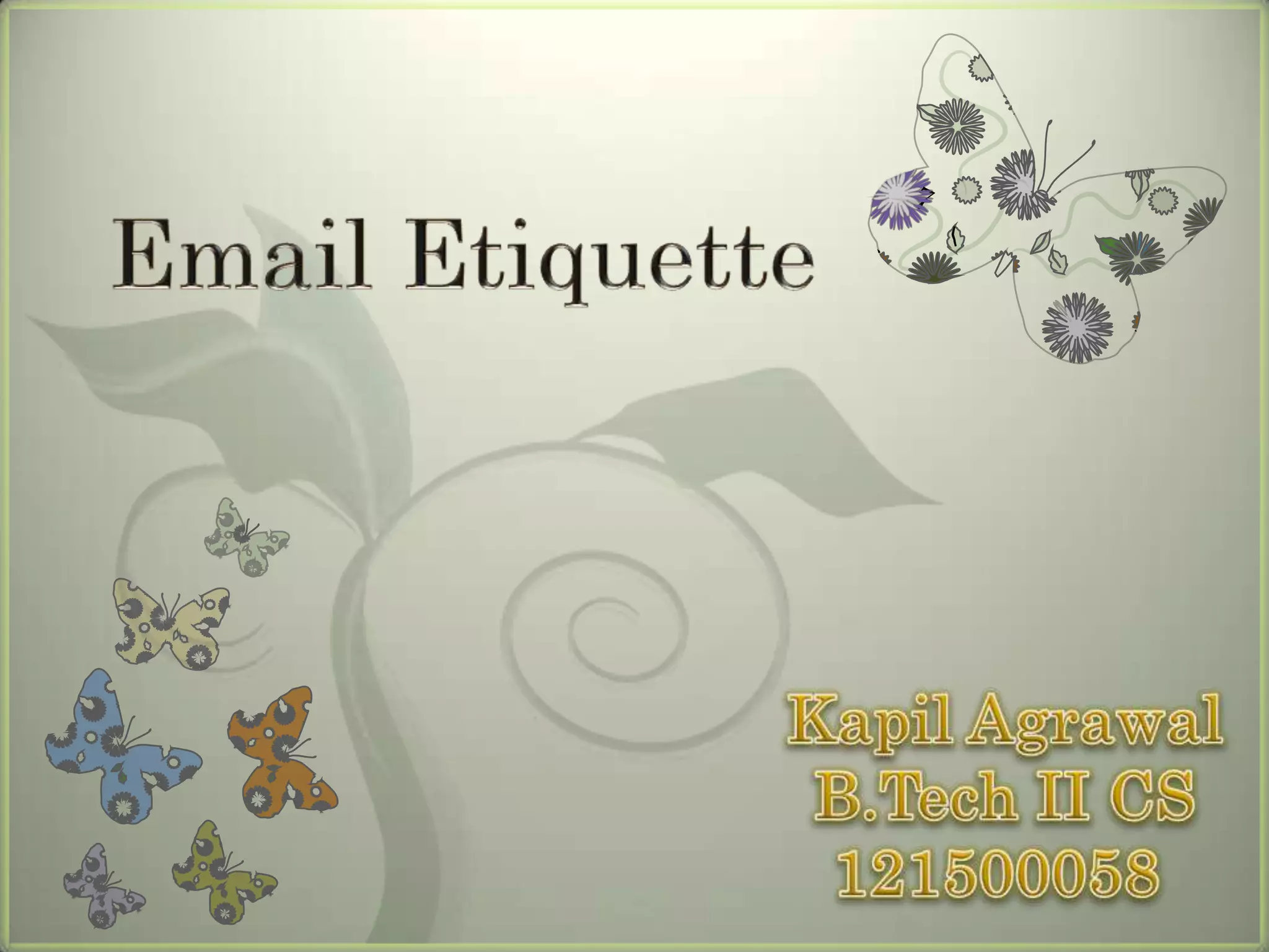 Email Etiquette | PPT