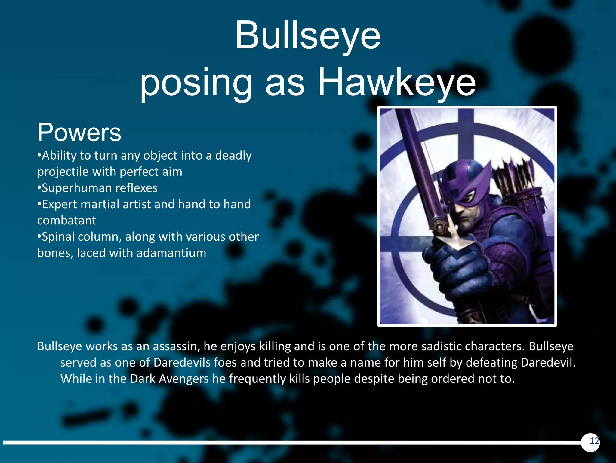 The Dark Avengers - comic book team breakdown | PPTX