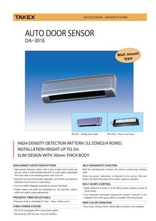 Takex DA-101E Instruction Manual | PDF