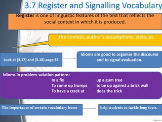 Discourse Analysis and Vocabulary | PPTX