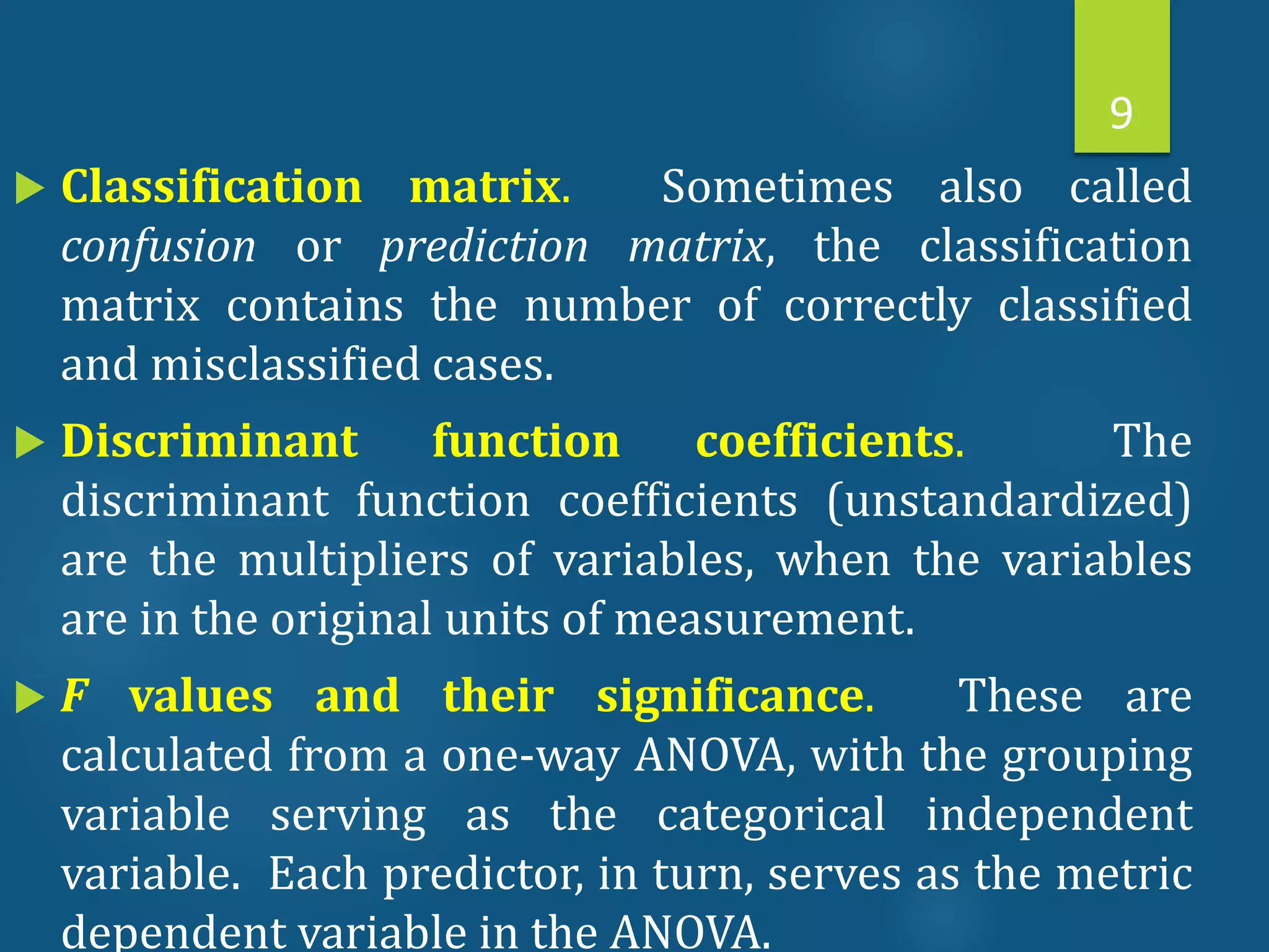 discriminant analysis | PPTX