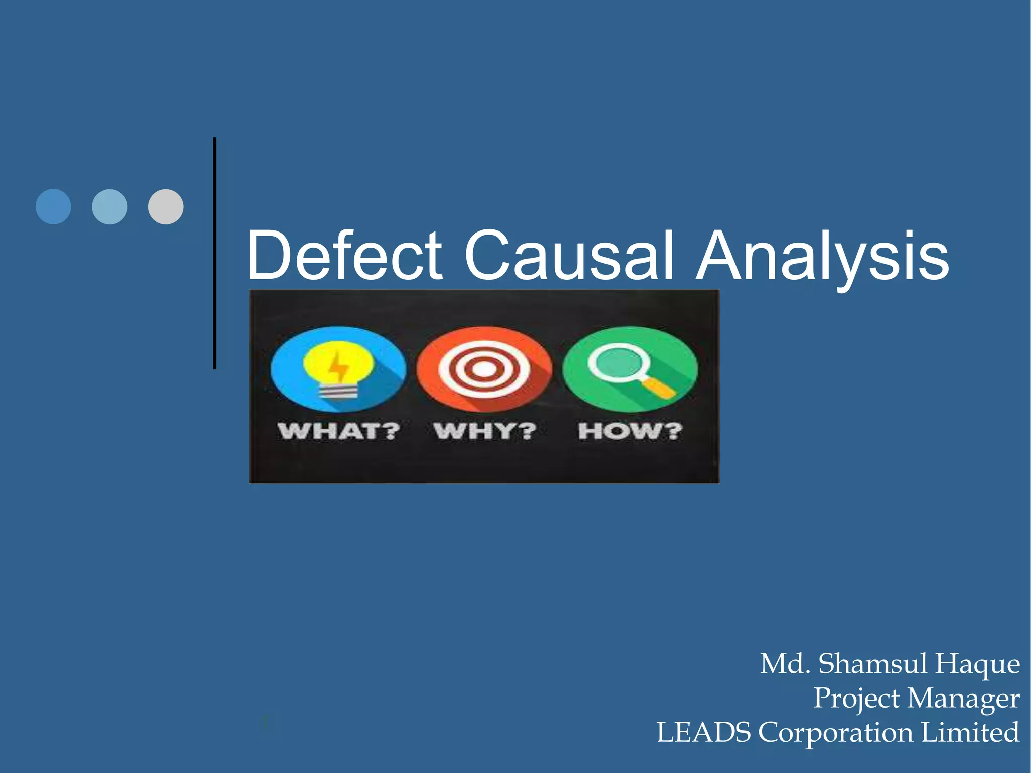 Defect Causal Analysis | PPT