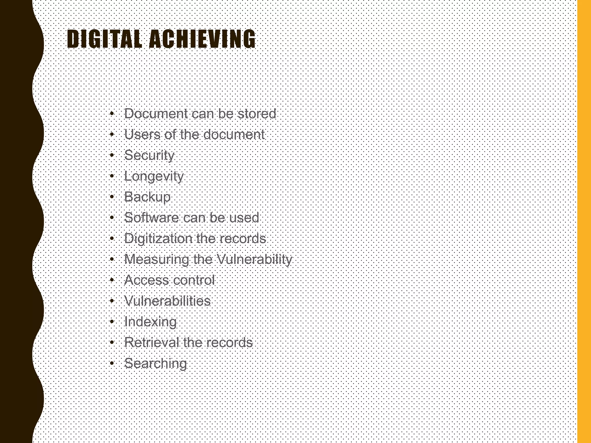 Digital archiving | PPTX | Databases | Computer Software and Applications