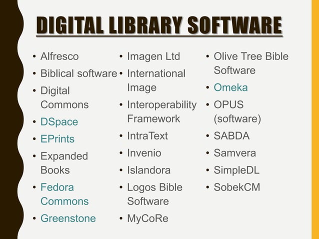 Digital archiving | PPTX | Databases | Computer Software and Applications